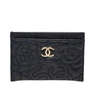 Chanel Porte-cartes doccasion - Femme - Pre-owned - Bleu - Taille: ONE Size