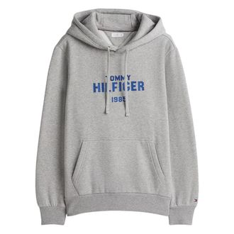 Tommy Hilfiger Stack Reg Fleece Hoodie - - Sweatshirts & Hoodies - Herren - Grau - L