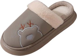 Generic Chausson Hiver Chausson Femme Hiver Chaude Womens Beach Sandals Hollow Casual Slippers Flat Shoes Sandals Chaussons Femme Fourrure Confort (Grey 40)