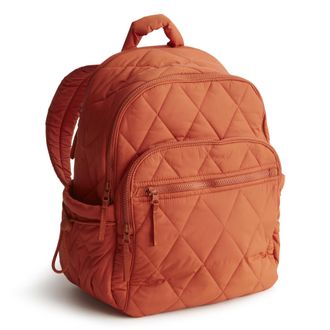Vera Bradley Damen Nylon Bancroft Rucksack B&uuml;chertasche, Potters Clay, Einheitsgr&ouml;&szlig;e