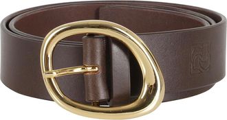 Magda Butrym Femme, Accessoires, Brun, Taille: ONE Size Fluid Buckle Leather Belt