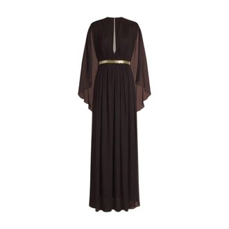 Alberta Ferretti Damen, Kleider, Braun, LGr&ouml;&szlig;e