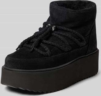 INUIKII Snow Boots aus Leder mit Plateausohle