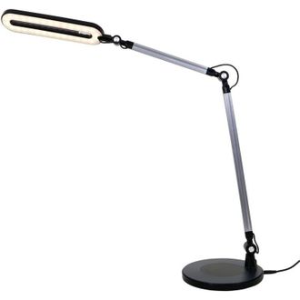 Briloner Lampe de table led leuchten swan, 9 w, 700 lm, IP20, noir, plastique, intensité lumineuse variable, ø 20 cm