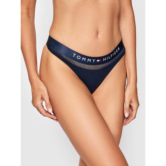 Tommy Hilfiger Stringtanga Thong UW0UW00064 Dunkelblau