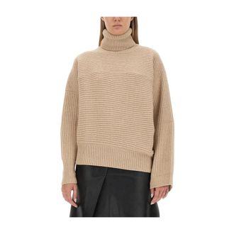 Stella McCartney Kaschmir-Rollkragen Strickware - - Knitwear - Damen - Beige - M