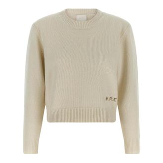 A.P.C. A.p.c., Femme, Pulls, Blanc, Taille: 38 FR Tricots