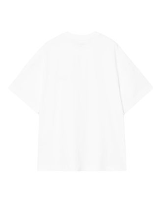 Carhartt Work in Progress Mens T-Shirt Signature Script White-Black Organic Cotton T-Shirts White/black And Polos
