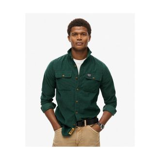 Superdry Chemise en velours c&ocirc;tel&eacute; &agrave; coupe d&eacute;contract&eacute;e Trailsman