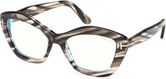 Tom Ford Femme, Accessoires, Multicolore, Taille: 54 MM Monture optique rectangulaire