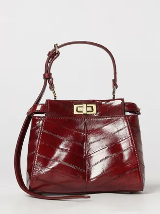 Fendi Mini sac &agrave; main My Peekaboo en cuir danguille avec bandouli&egrave;re amovible