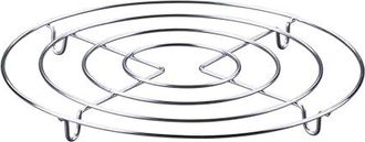 Fackelmann Fackelmann Draht Untersetzer Essential aus Edelstahl, Perfekter Schutz für Küchenoberflächen, 20 x 20 x 2 cm, Silber