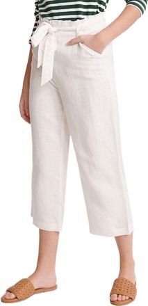 Superdry Damen Eden Linen Trouser Hose, Elfenbein (Chalk White FU4), 26