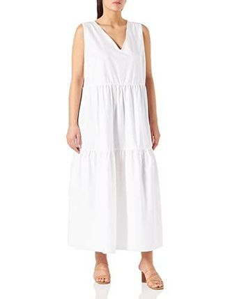 BOSS C_ ditesta Robe, Blanc 100, 40 Femme