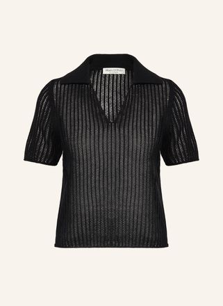 Marc O'Polo Marc Opolo Strick-Poloshirt schwarz
