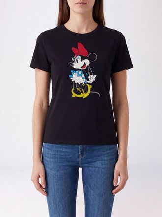 Liu Jo T-shirt en coton avec imprim&eacute; Disney contrastant