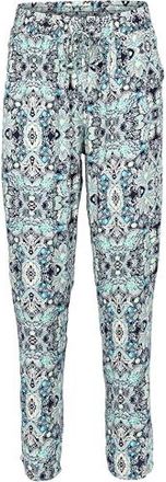 Easy Young Fashion Pantalon dété Bohème Floral de Plage en Coton avec Taille Élastique pour Femme 777