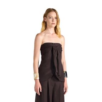 Liviana Conti Femme, Tops, Brun, Taille: 40 FR Atanas Top