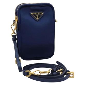 Prada Sac bandouli&egrave;re en nylon Pre-owned - Femme - Pre-owned - Bleu - Taille: ONE Size