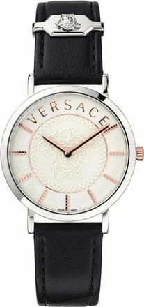 Versace V-Essential Watch - - Accessories - Damen - Schwarzk - ONE SIZE