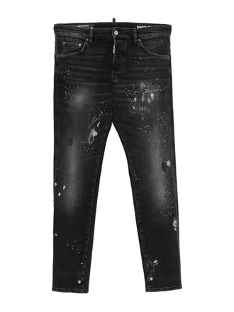 Dsquared2 Straight Leg Jeans - Schwarz