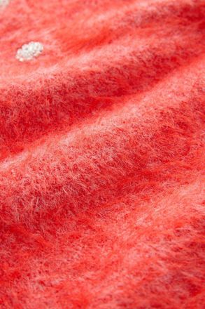 Next Strickpullover Strick-Polo-Kurzarmpullover mit Schmuckknopf (1-tlg)