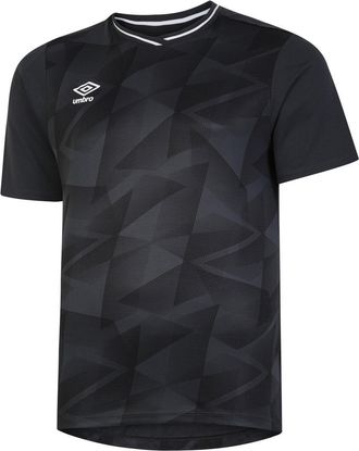 Umbro Triassic Trikot f&uuml;r Herren kurz&auml;rmlig (Schwarz/Kohlen-Schwarz)