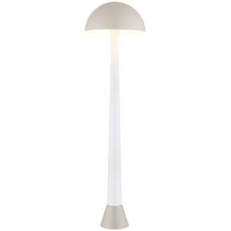 Globo Lighting Stehlampe Standleuchte B&uuml;rolampe Metall sandfarben matt mit Fu&szlig;schalter H150 cm