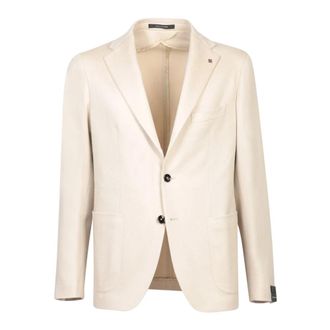 Tagliatore Homme, Vestes, Blanc, Taille: M Veste en cachemire &agrave; deux boutons