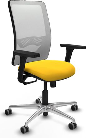 Piqueras y Crespo Stuhl aus Pc Mesh Zulema mit 3D-Armen, h&ouml;henverstellbare Lendenwirbelst&uuml;tze, ausgestattet mit 3 Positionen und Schneidschaum, mit Rollen von 65 mm, Pa