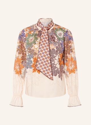 IVI Collection Ivi Collection Blusenshirt Mit Abnehmbarer Schluppe weiss