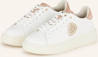 Blauer Sneaker Venus Mit Schmucksteinen weiss