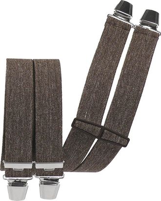 Harrys-Collection Herren Hosentr&auml;ger 2 Gr&ouml;&szlig;en gro&szlig;er Farbauswahl, Gr&ouml;&szlig;en:130 cm, Farben:jeans braun