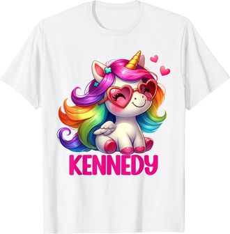 BDAZ Kennedy Einhorn-Name, personalisiertes Design T-Shirt