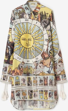 Burberry Chemise en soie Tarot, Size: 08