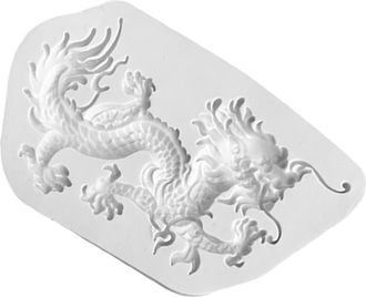 NUOBESTY Schimmel Form in Drachenform Drachen-Ausstecher Silikonformen die chinesen bakery Kuchenform Harzform Silikon-Kochform backform selber machen Seife To