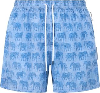 Fedeli Homme, Maillots de bain, Bleu, Taille: 3XL Madeira Swim Trunk