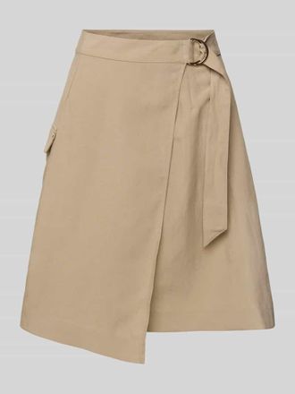 Mos Mosh Knielanger Wickelrock aus Lyocell-Leinen-Mix Modell Bali Alexis