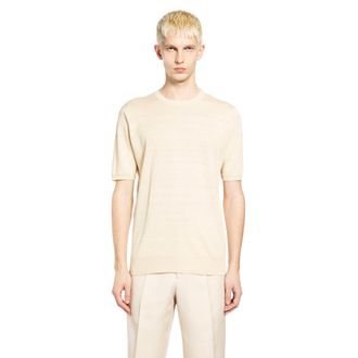 Lardini Silk Knit Short Sleeve T-Shirt