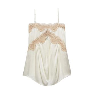 Aniye By Femme, Tops, Blanc, Taille: 38 FR Haut en Dentelle Romantique pour Femmes