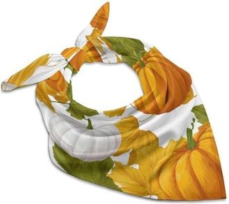 Generic Écharpe carrée en soie légère en forme de branche de pin pour cheveux respirante Cadeau pour homme et femme, multicolore, 60x60cm