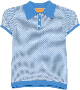 Guest In Residence Femme, Tops, Bleu, Taille: 40 FR Polo &agrave; Manches Courtes et Col