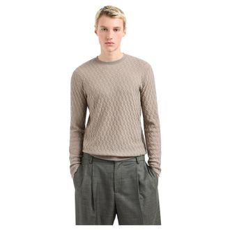 Emporio Armani Pullover aus Schurwolle - - Knitwear - Herren - Beige - XL