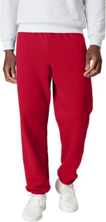 Hanes Herren EcoSmart Fleece-Jogginghose, 81,3 cm, 1 Oder 2 St&uuml;ck Hose, Dunkelrot, 1 Packung, X-Gro&szlig;