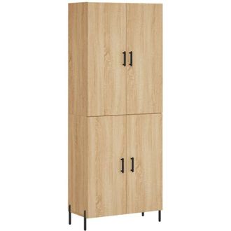 vidaXL Highboard Sonoma-Eiche 69,5x34x180 cm Holzwerkstoff Vidaxl