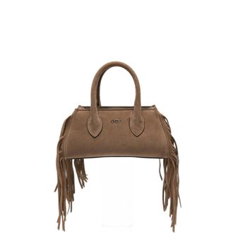 Amiri Micro Fringed Suede Tote Bag