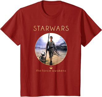 Star Wars Rey BB-8 Episode 7 Jakku Poster Graphic T-Shirt T-Shirt