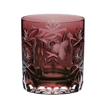 Nachtmann Whisky Glas, 250 ml, Dunkelrot, Traube, 35889, Whisky Tumbler aus Bleikristall, spülmaschinenfest