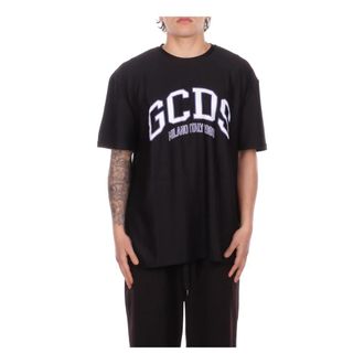 GCDS Logo Front T-Shirt - - Tops - Herren - Schwarzk - M