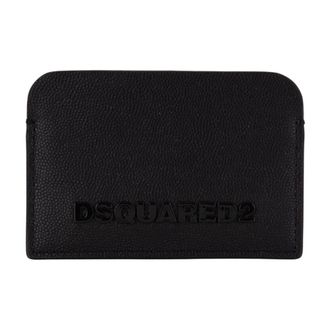 Dsquared2 Kartenetui aus Leder - - Accessories - Herren - Schwarzk - ONE SIZE
